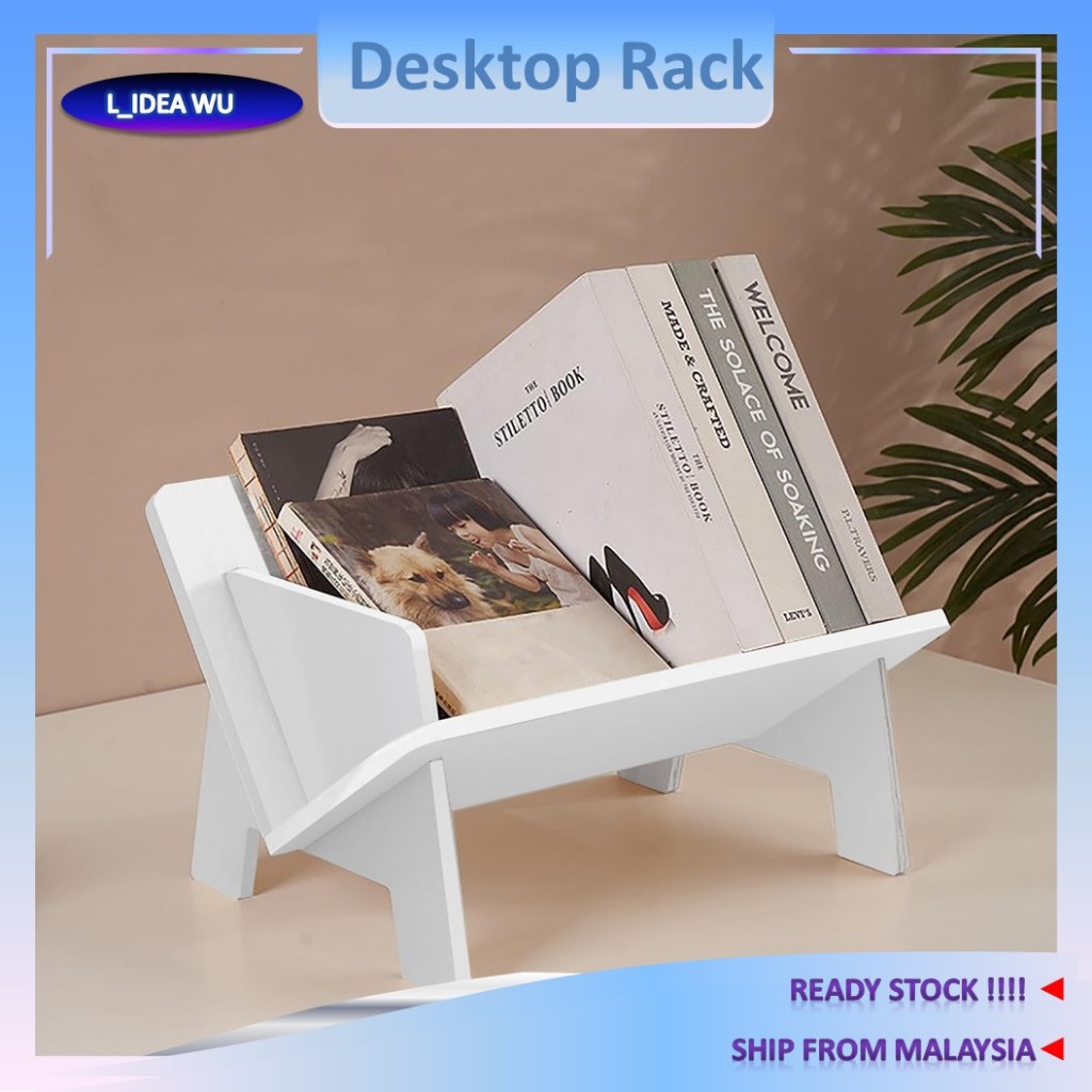 DIY Ikea Rak Buku Desk Organizer Storage Organizes Book Rack Stationary ...