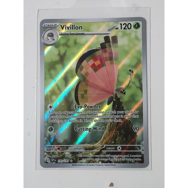 Pokemon vivillon illustration rare surging sparks card | Shopee Singapore