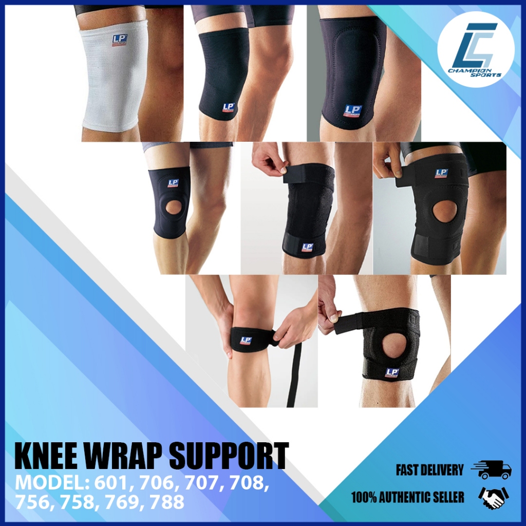 LP Knee Braces & Support For All Sports (601 706 707 708 756 758 769 788CN) (S2/RO) | Shopee ...