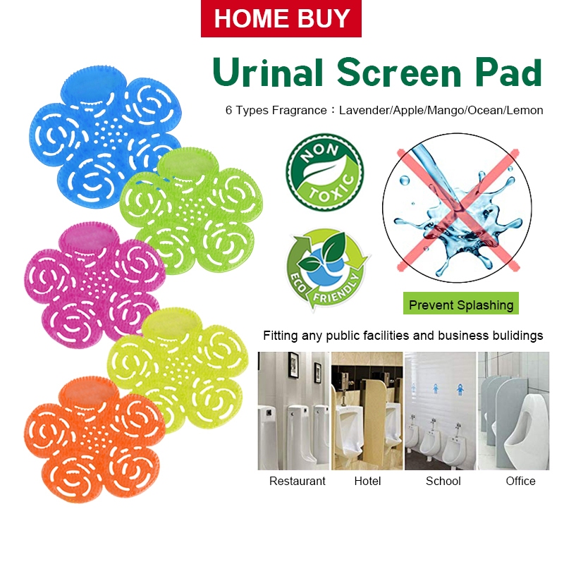Perfume Toilet Urinal Screen Pad Mat Urine Tablets Men Bathroom Urinal ...