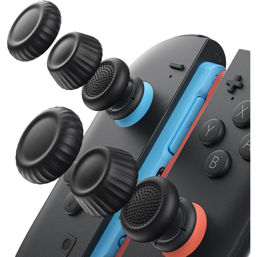 JSAUX Nintendo Switch 2 Joystick Cap Thumb Grip with Lever Guard Set 3 ...