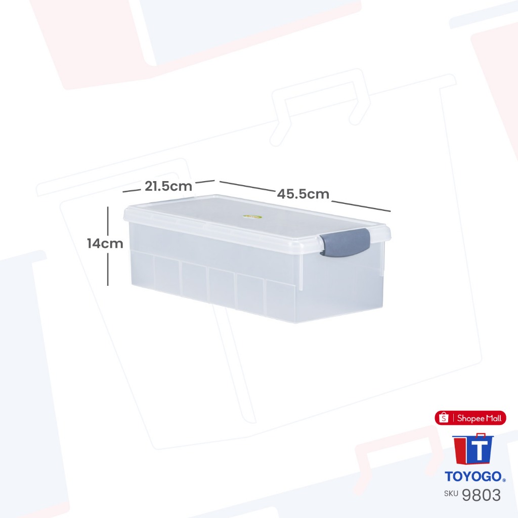 TOYOGO Transparent 9.5L Storage Box for Comics & Books (9803) | Shopee ...