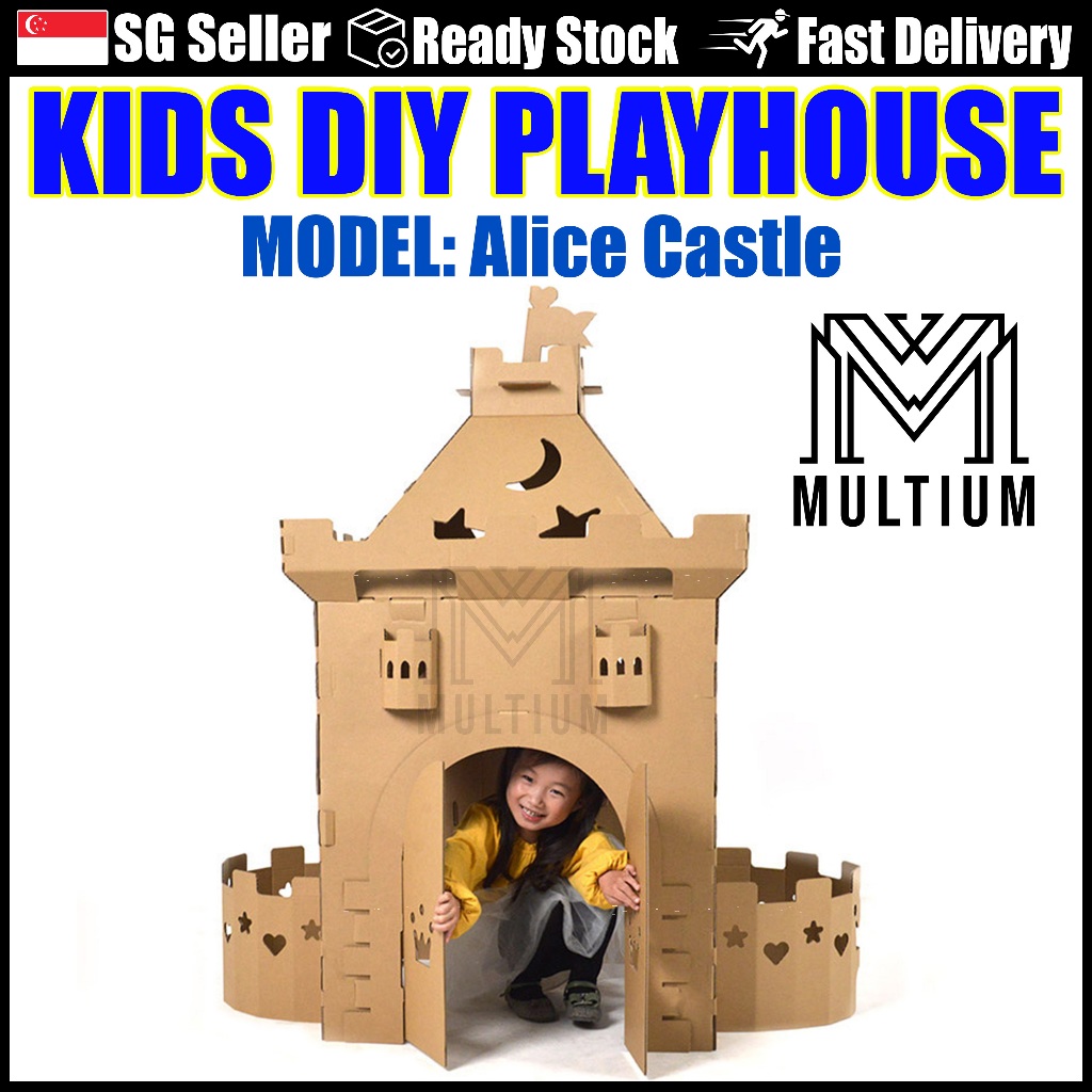 Alice Castle 3D DIY Cardboard Toy House For Kids Fun | DIY Craft For ...