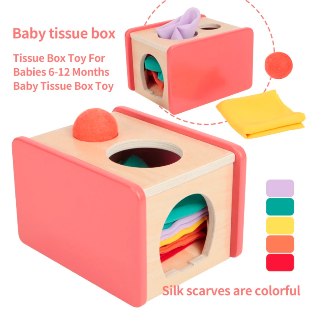 Baby Tissue Box/Object permanence (6-12m) | Shopee Singapore
