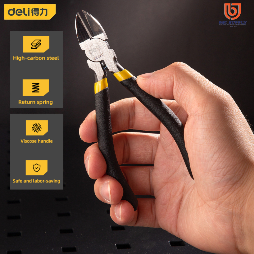 (SG STOCK) DELI Plastic Cutting Nippers / Wire Cutters / Wire Snips ...