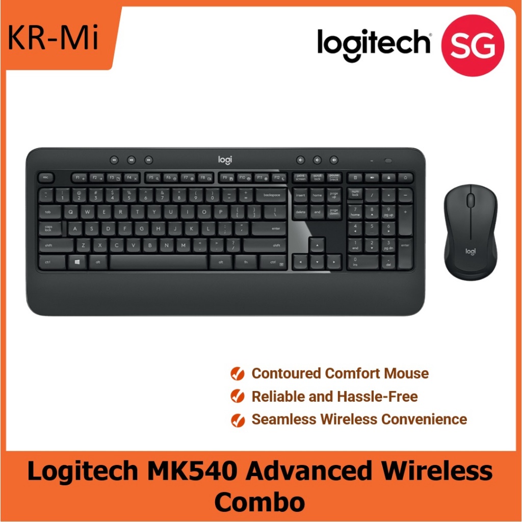 Logitech MK540 Advanced Wireless Combo (1 Year Logitech Warranty ...