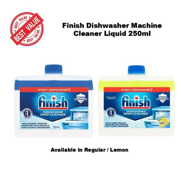 Finish Dishwasher Machine Cleaner 250ml/ Regular/ Lemon | Shopee Singapore