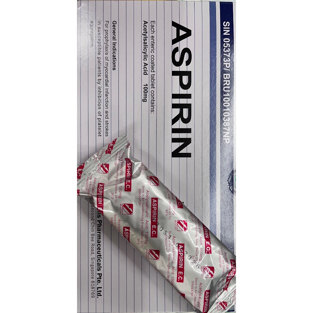 Aspirin 100mg Enteric Coated Tablet 30s by Beacons Pharma | Shopee ...