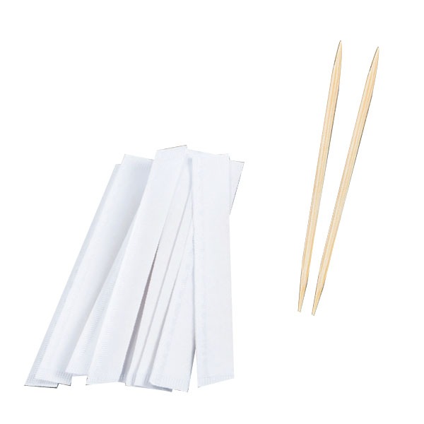 Bamboo toothpick 6.5cm with individual wrap (1000pcs per box) | Shopee ...