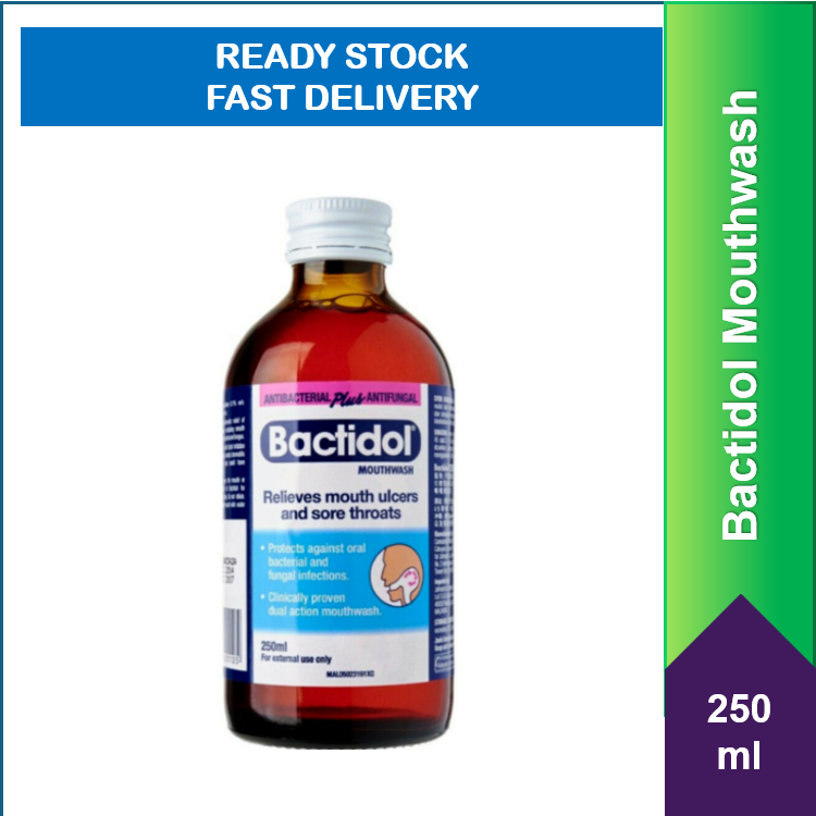 Bactidol Mouthwash, 250ml | Shopee Singapore