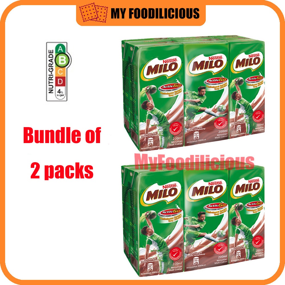 Nestle MILO Activ-Go UHT 200ml x 6 packs | Shopee Singapore