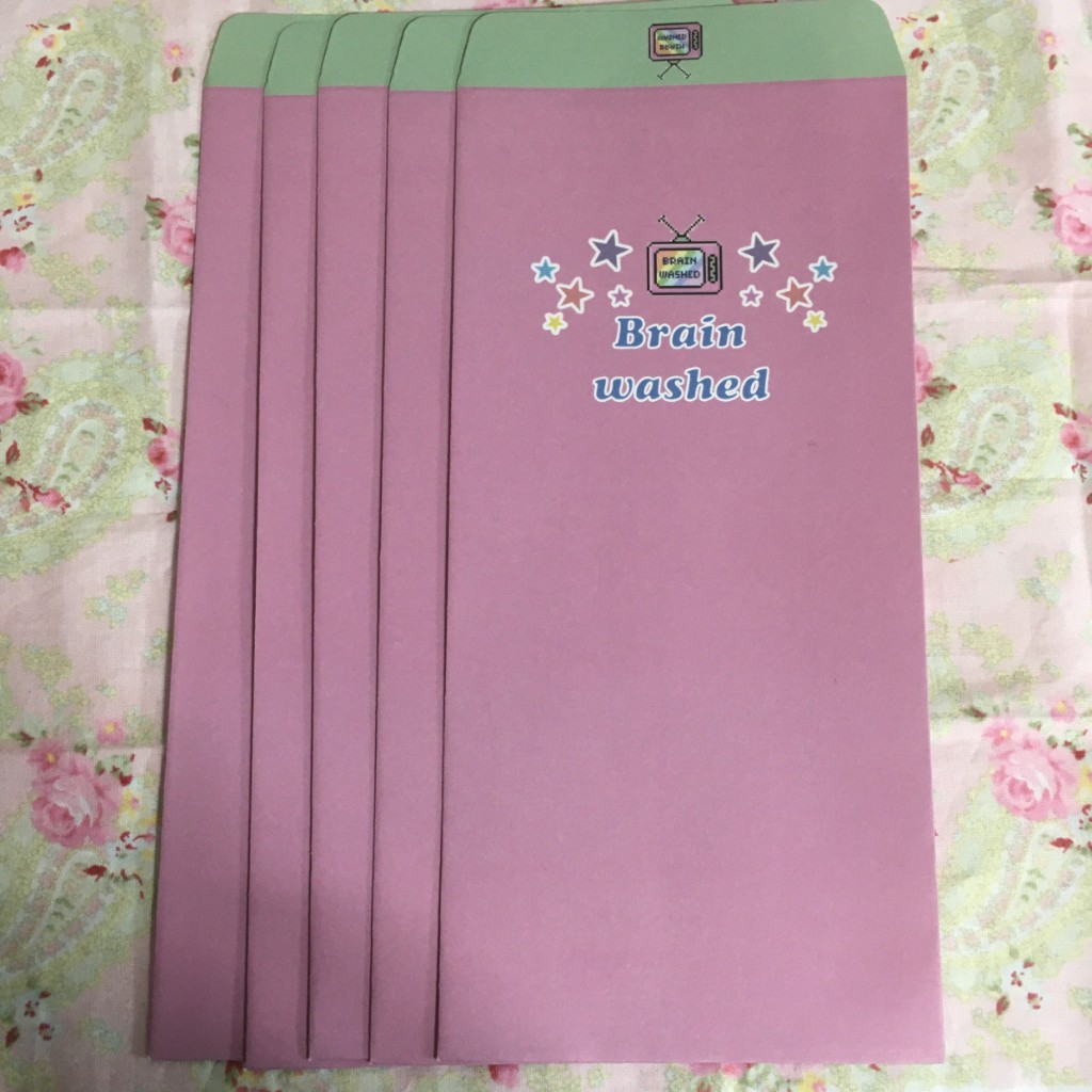 pink brain envelope/South Korean design South Korean envelope packaging ...