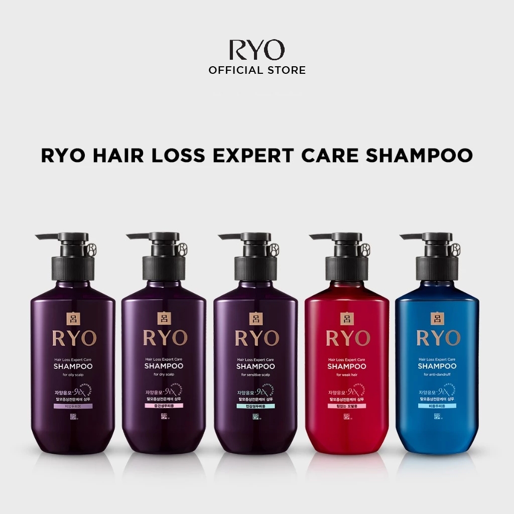 Ryo Hair Loss Expert Care Shampoo 400ml - Anti-itchy, Strengthening ...