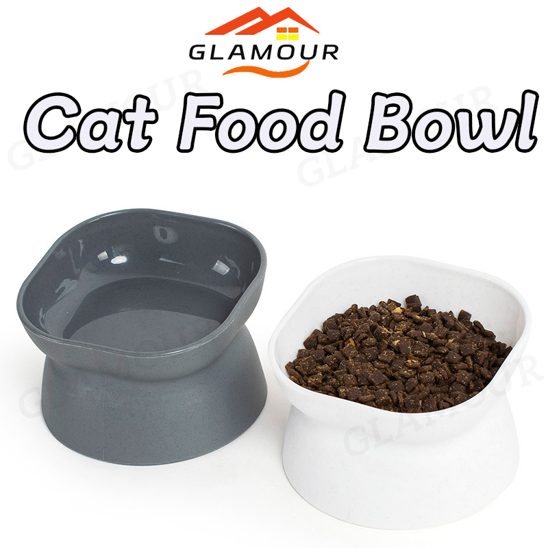 [SG] Cat Bowl Elevated Cat Food Bowl Pet Bowl Tilted Heightened Feeder ...