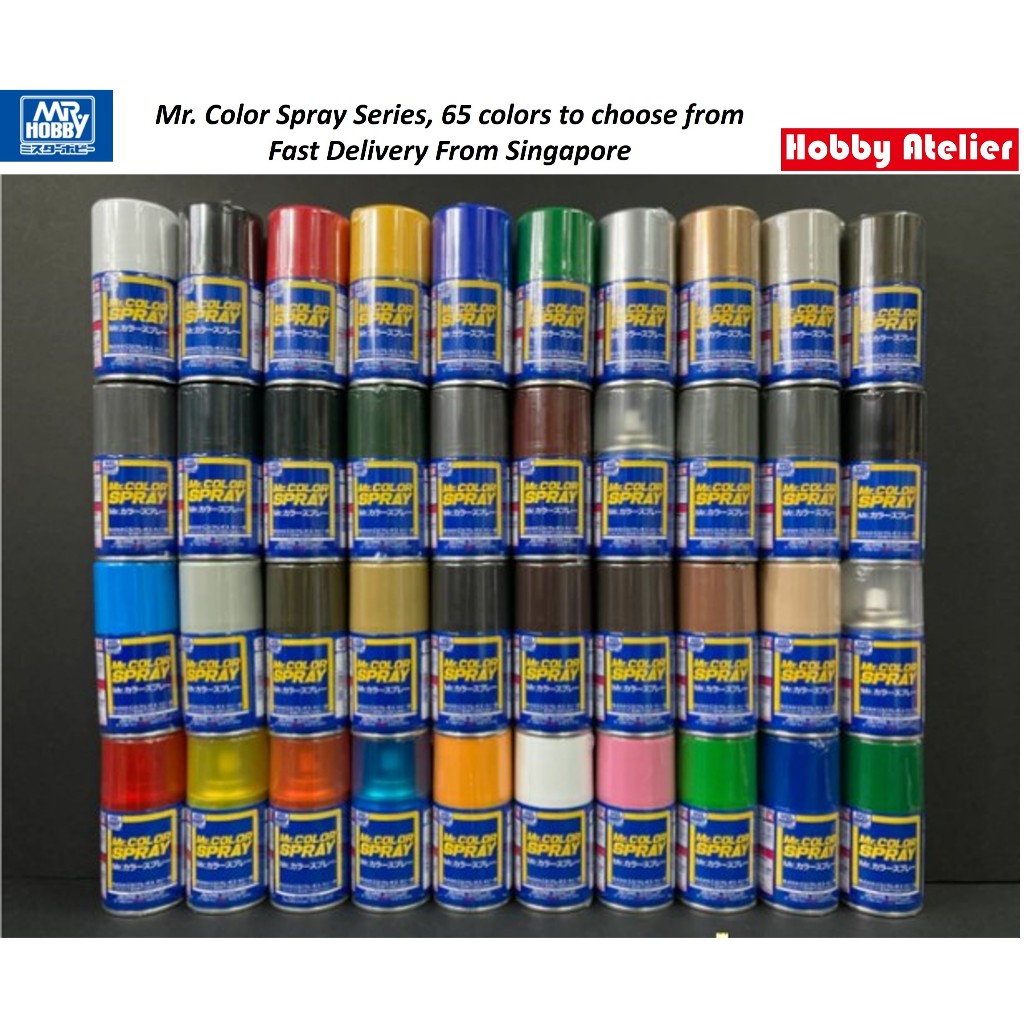 Mr. Hobby Color Spray Paint S01 to S151 for Plastic Model Kits ...