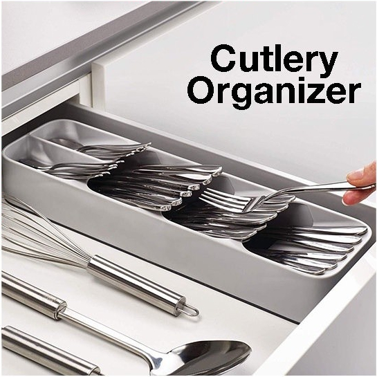 Cutlery Organizer Cutlery Tray Drawer Divider Tableware Utensil Spoon ...