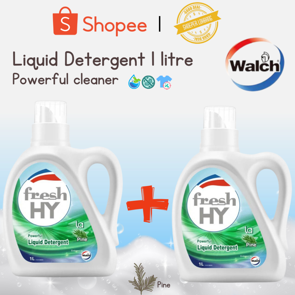 Walch Laundry Detergent 1L | Liquid detergent | Refill pack 500ml (MP20 ...