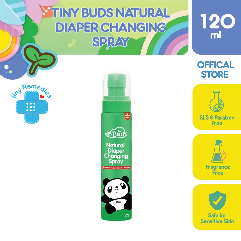 Tiny Buds Quick & Easy Natural Diaper Changing Spray (120ml) | Shopee ...