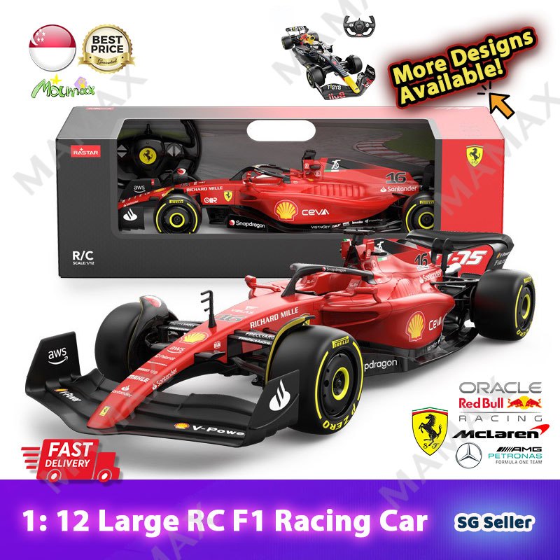 【SG Stock】1:12 Large Official Licensed F1 Remote Control Racing Car🏎 ...