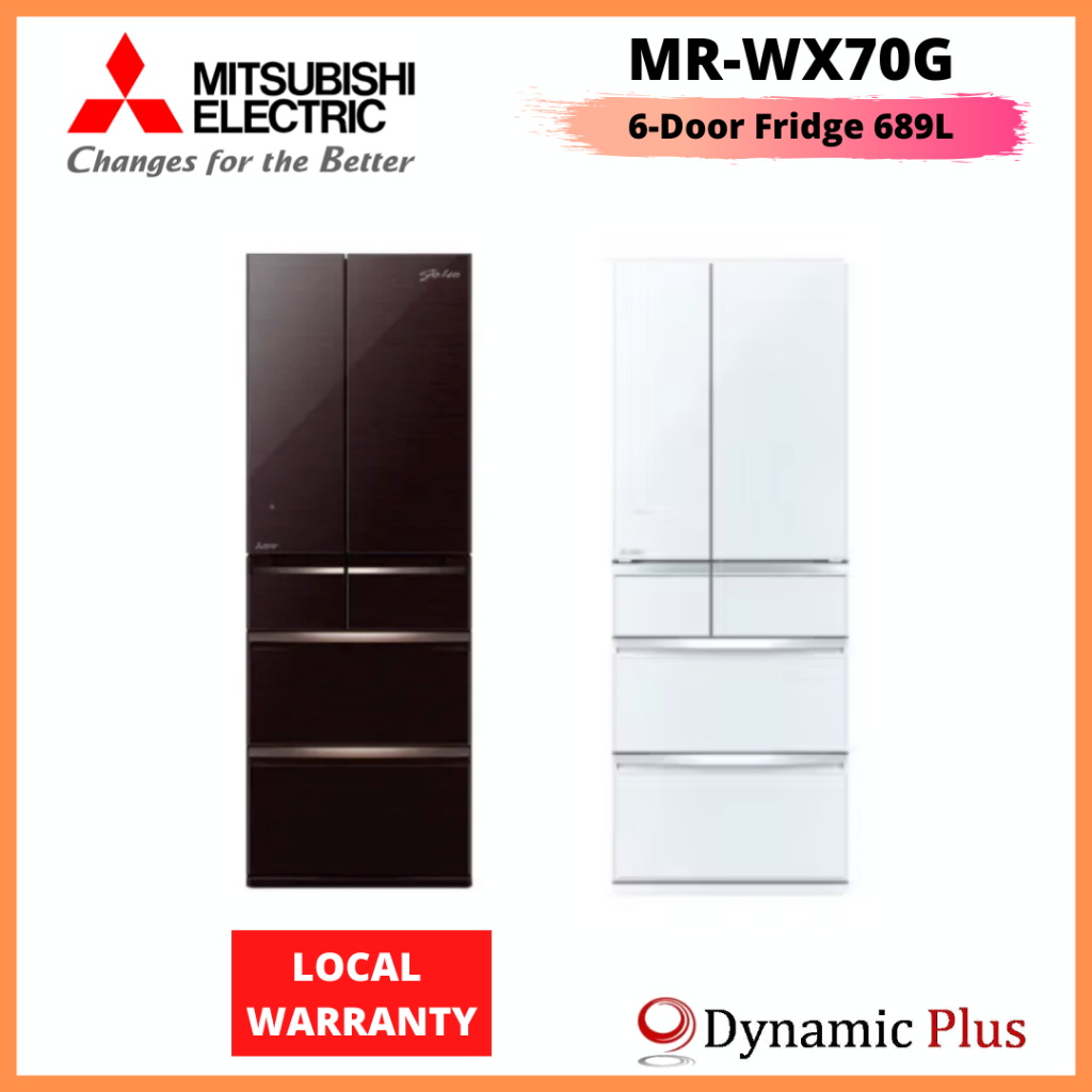 Mitsubishi MR-WX70G Folio Series 6 Doors Fridge - 689L | Shopee Singapore