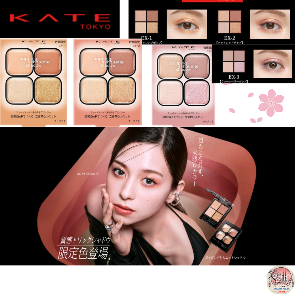 New Kate Popping Silhouette Eyeshadow EX-Series 3 colors | Shopee Singapore