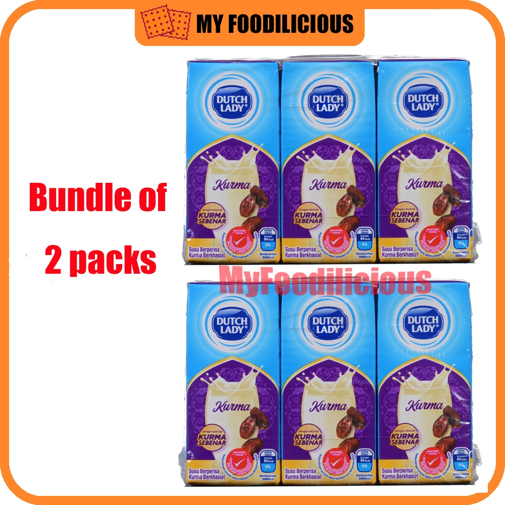 Dutch Lady UHT Milk Kurma 6X200ml | Shopee Singapore
