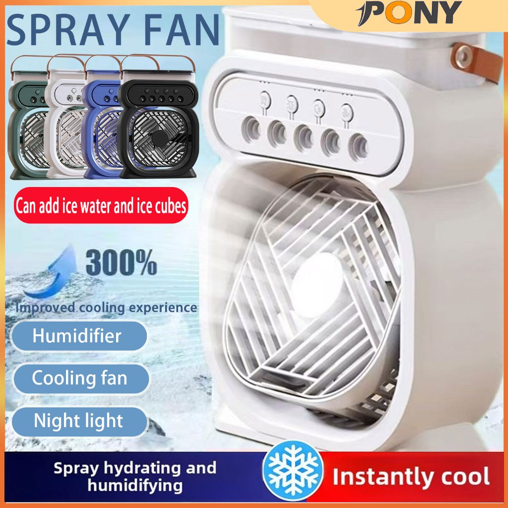 Pony Add Water Cooling Fan 5 Spray Fan Usb Office Dormitory ...
