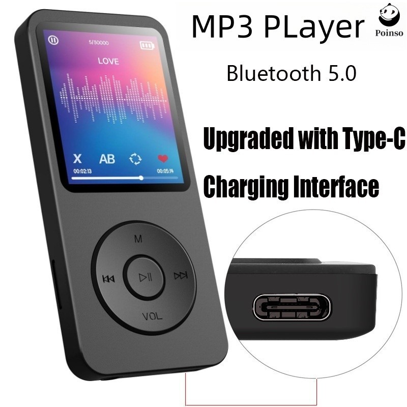 MP3 Player With Bluetooth 5.0 AiMoonsa Music Player With Built-in HD ...