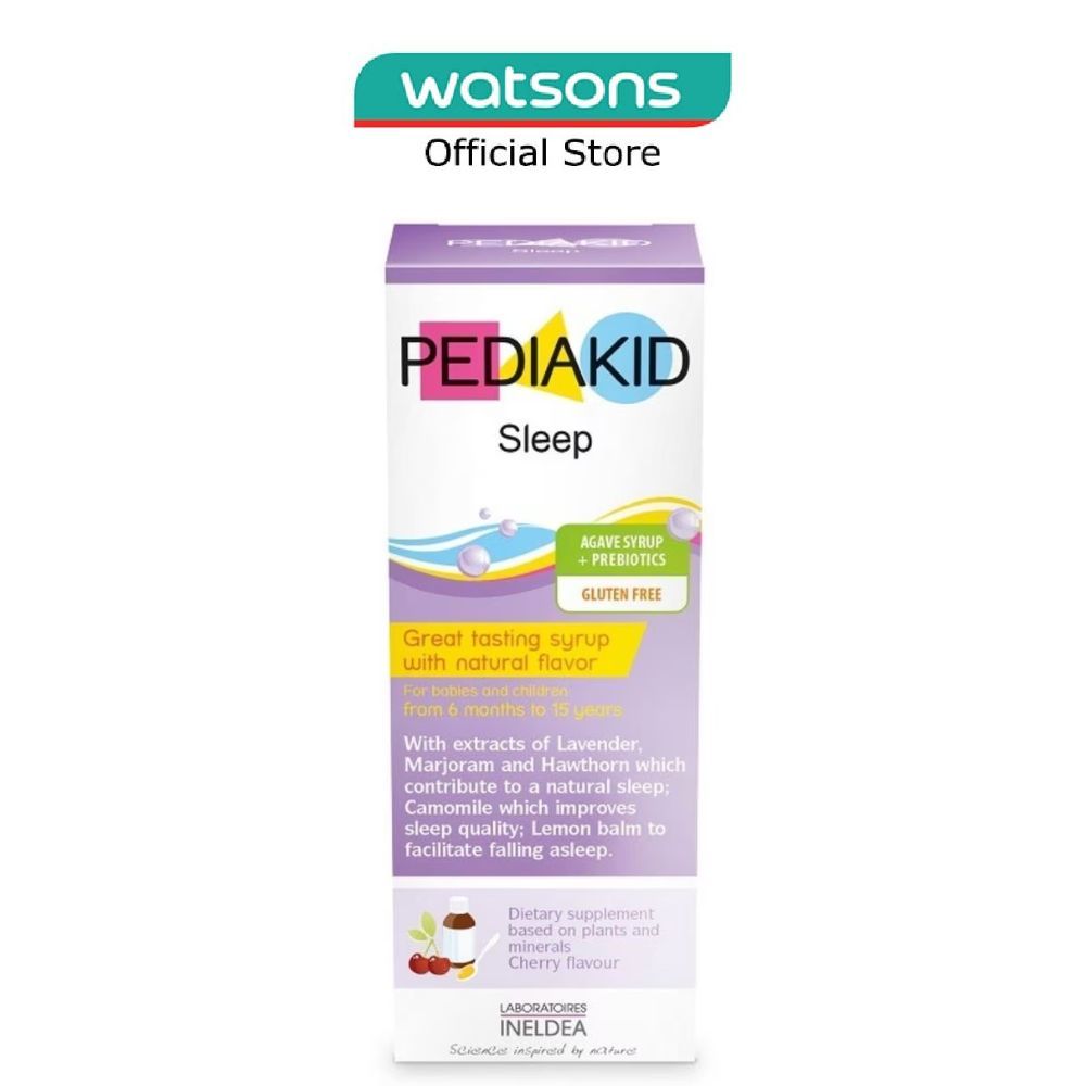 PEDIAKID Gluten Free Agave Syrup + Probiotcs For Improving Sleep ...