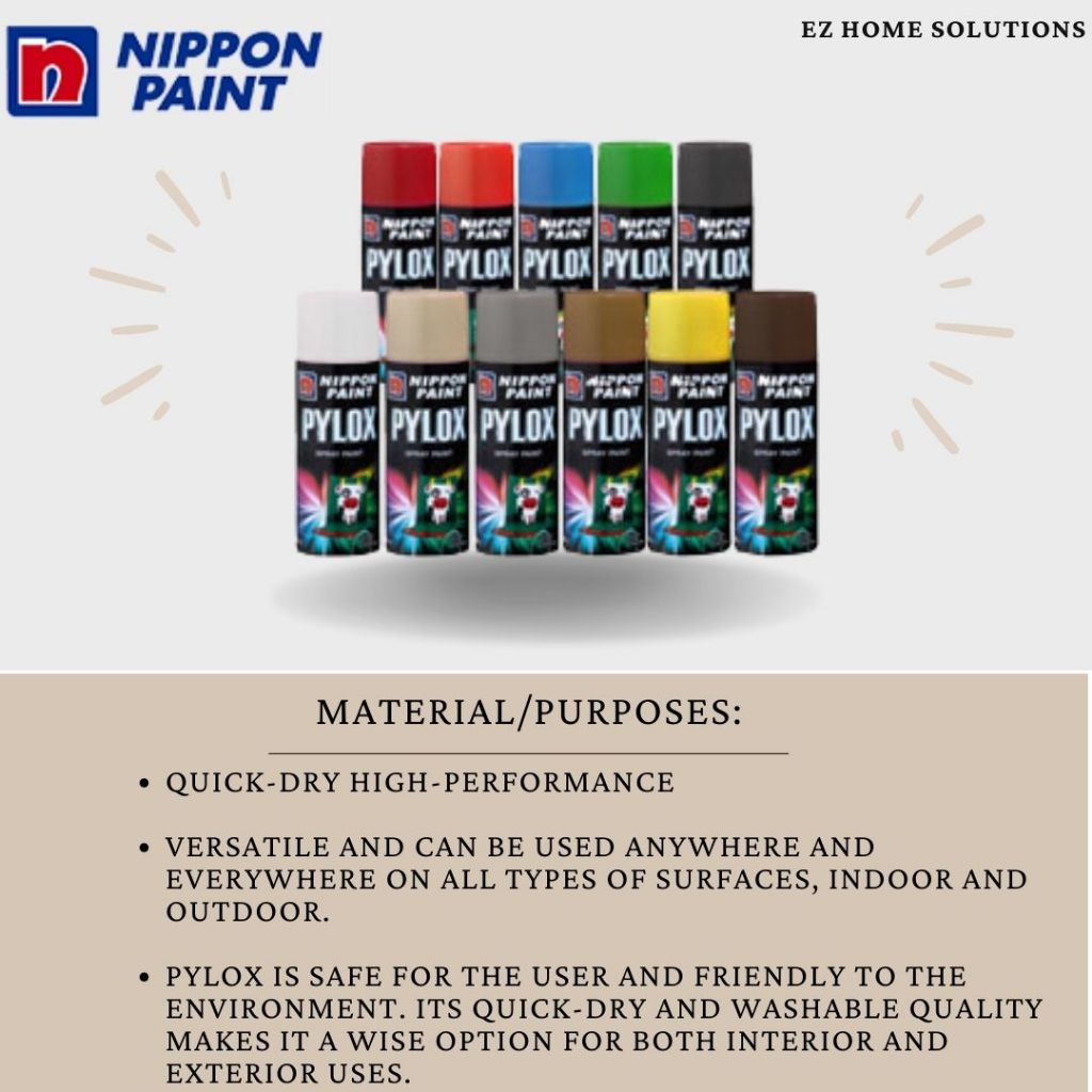 Nippon Pylox Spray Paint: Versatile, High-Gloss Spray - SOLID ...