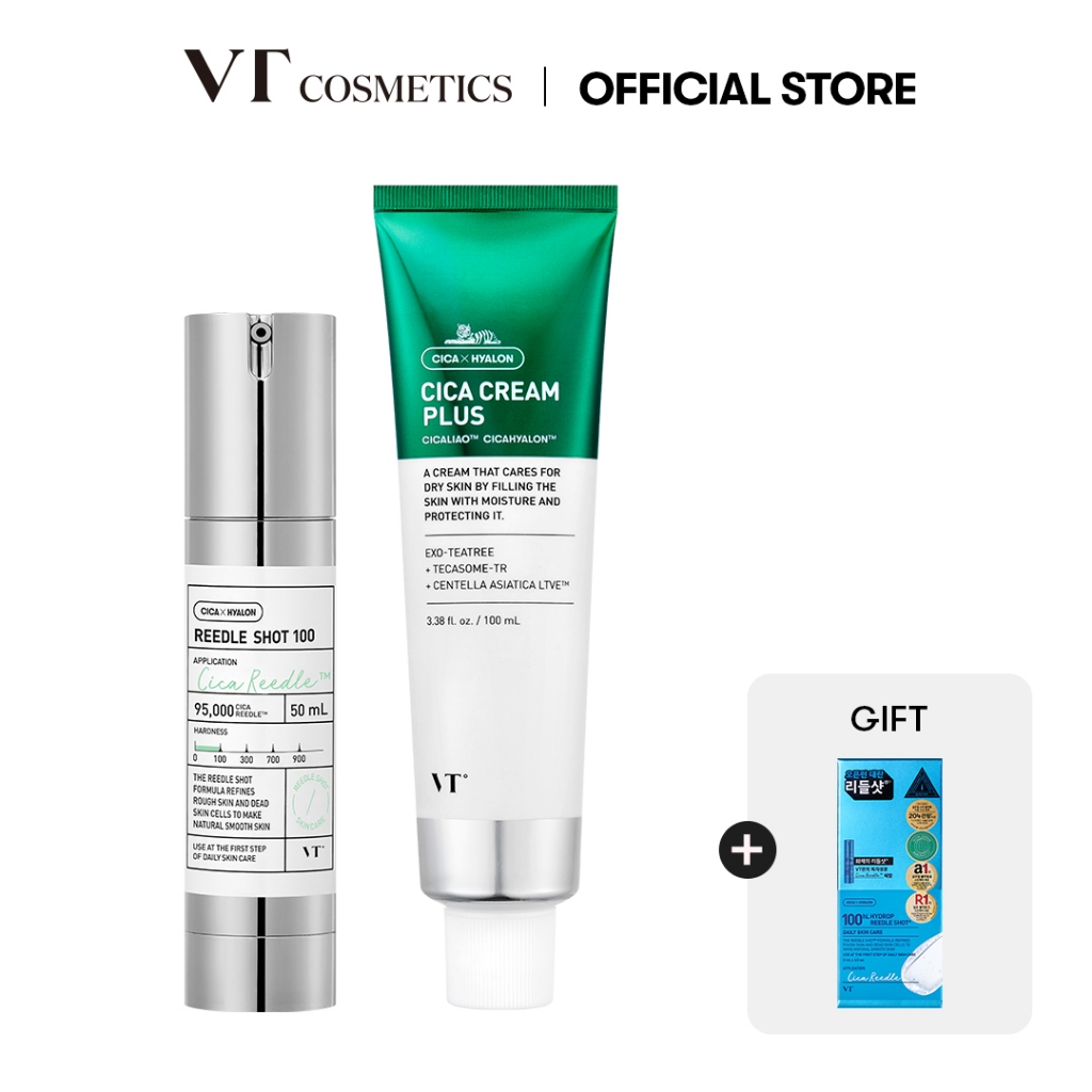 [VT] Reedle Shot & CICA Cream bundle for protect moisture barrier ...