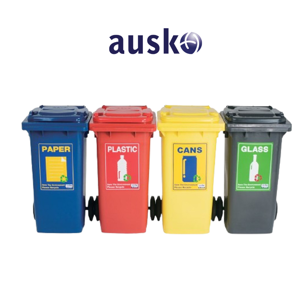 Recycling Mobile Garbage Bin | 80L, 100L, 120L, 240L, 360L | MGB ...