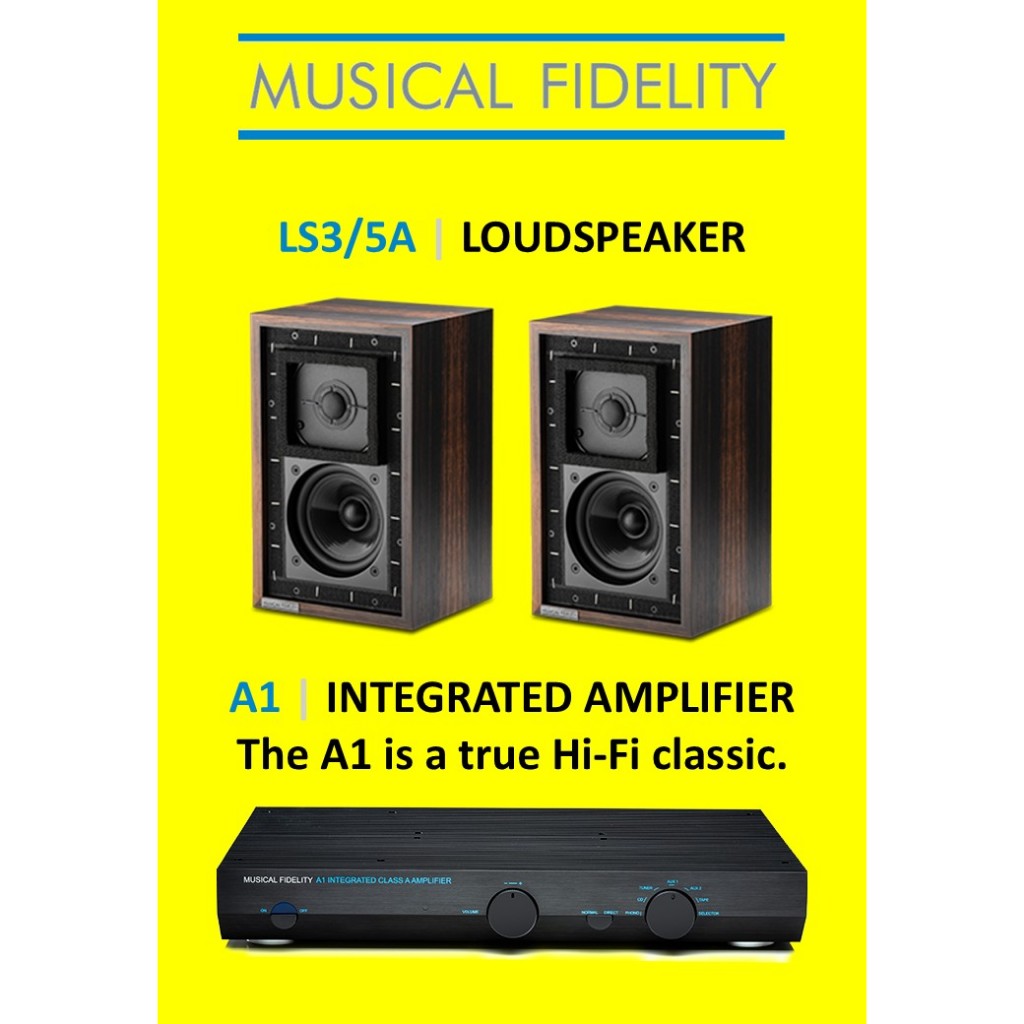 MUSICAL FIDELITY A1 Integrated Amplifier & LS3/5A | Loudspeaker | Shopee Singapore