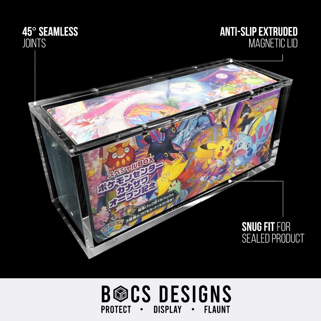 BOCS Pokemon Poncho Pikachu // Kanazawa Box UV Acrylic Display Trading ...