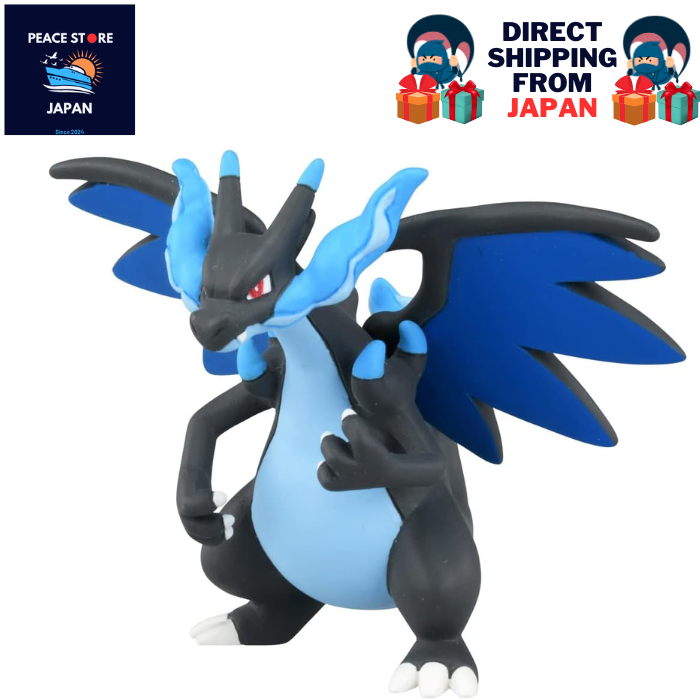 【TAKARA TOMY 】Pokémon Mon Colle MS-51 Mega Charizard X【Direct from ...