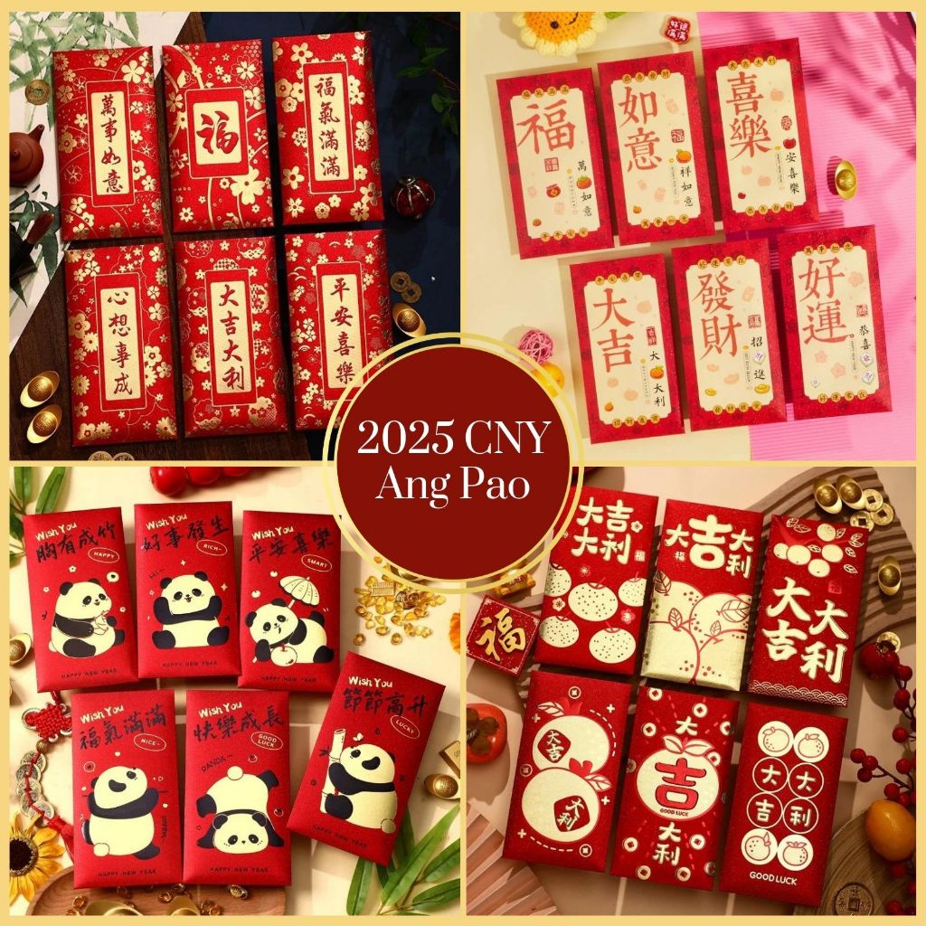 2026 CNY Ang Pao/ Red Packets (6pcs/set) | Shopee Singapore