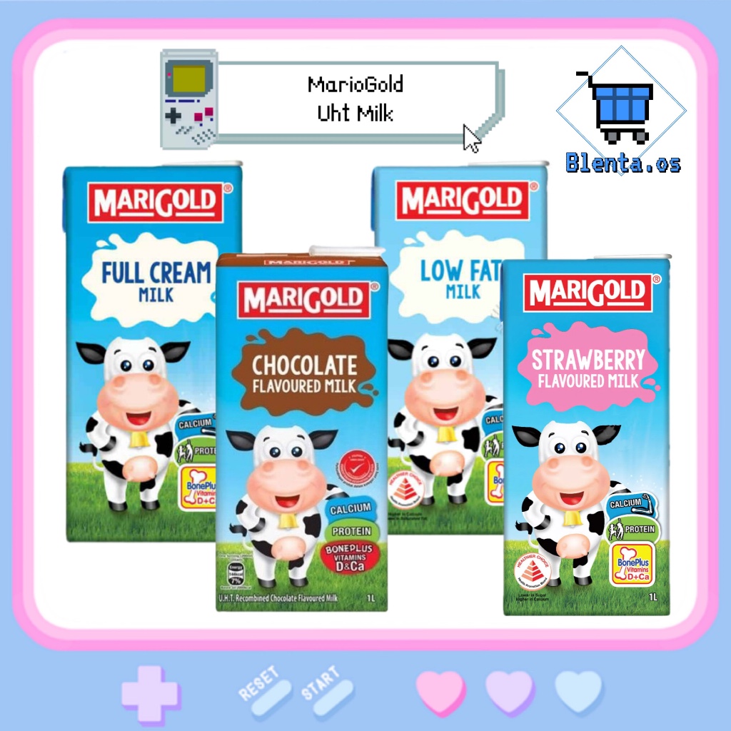 MariGold UHT Milk 1Litre Full Cream/Low Fat/Strawberry/Chocolate🔥SG ...