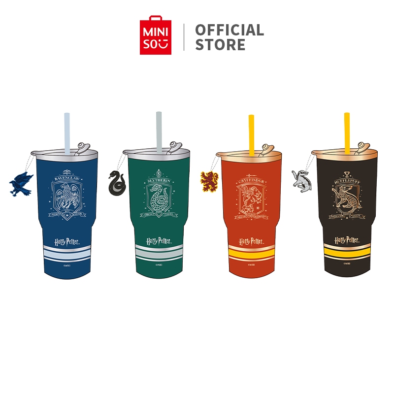 MINISO Harry Potter Steel Tumbler with Charm and Straw (580mL) | Shopee ...