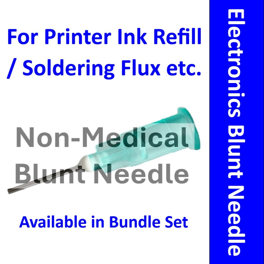 Electronics Repair BLUNT TIP Needle ️ Printer Ink Refill Dispensing ...