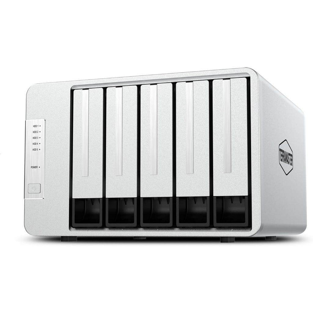 TerraMaster D5-300 USB3.1 (5Gbps) Type C 5-Bay External Hard Drive ...