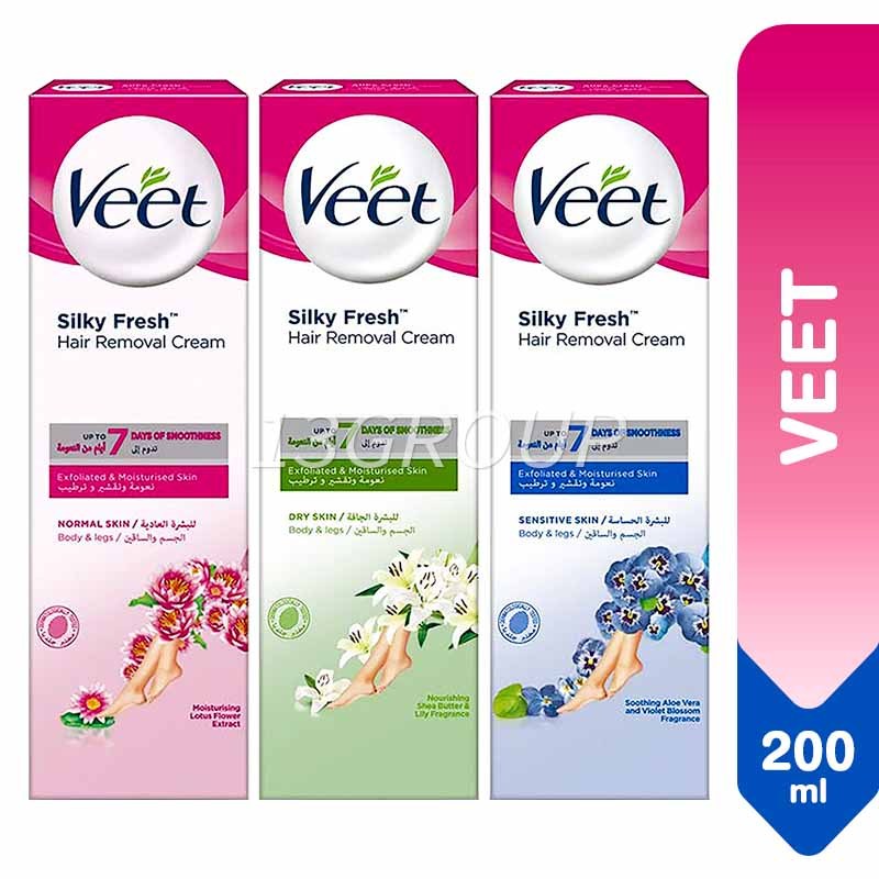 Veet Hair Removal Cream Normal Sensitive Skin, 100ml-200ml | Shopee ...