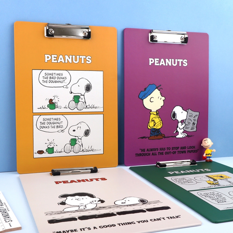 Peanuts Snoopy A4 Clip Board Hanging Hole Document Writing Drawing Menu ...