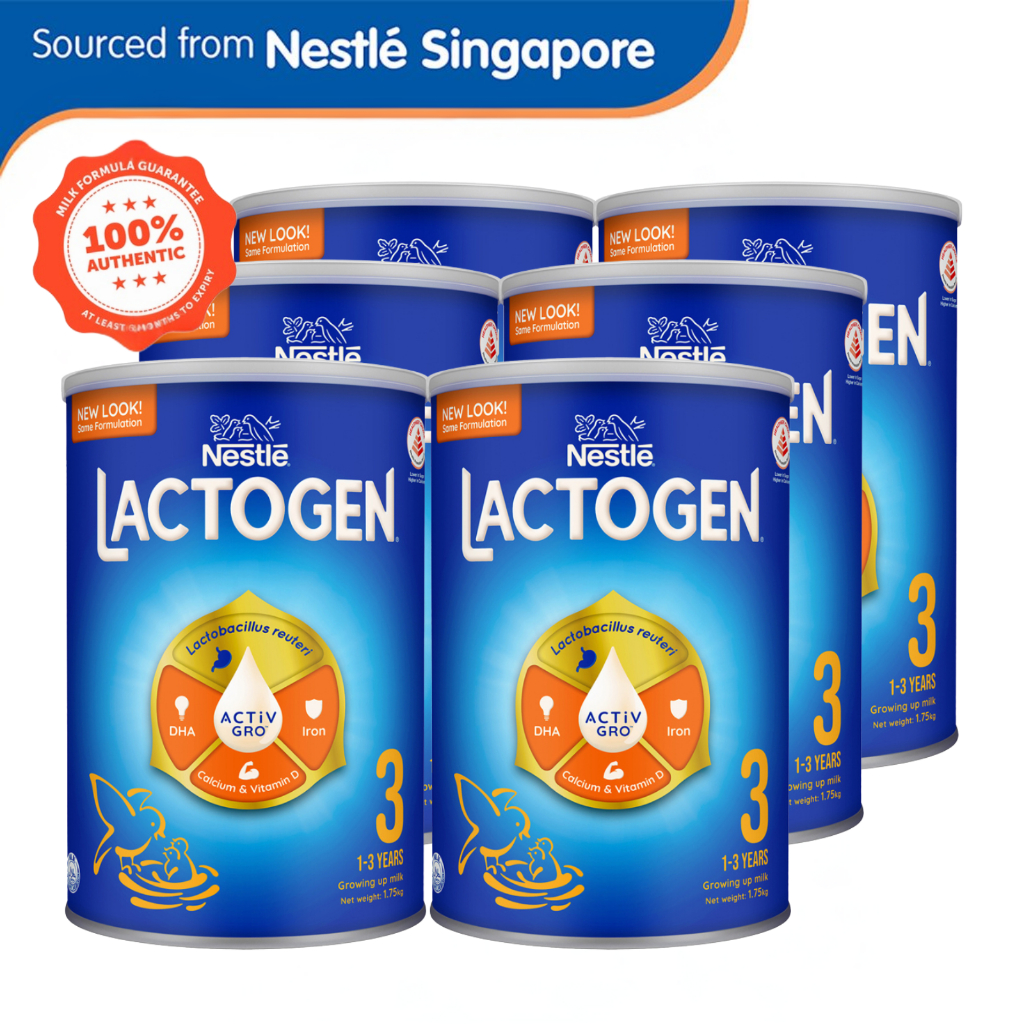 [Carton of 6] Nestle Lactogen Stage 3 Growing Up Milk Formula 1.75kg ...