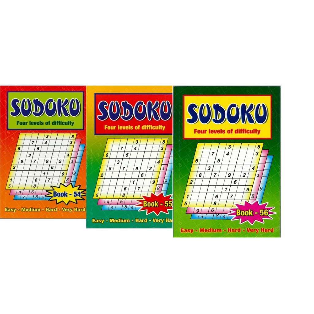 Sudoku Book w/ 44 Titles (Book 48 to 56) | Shopee Singapore