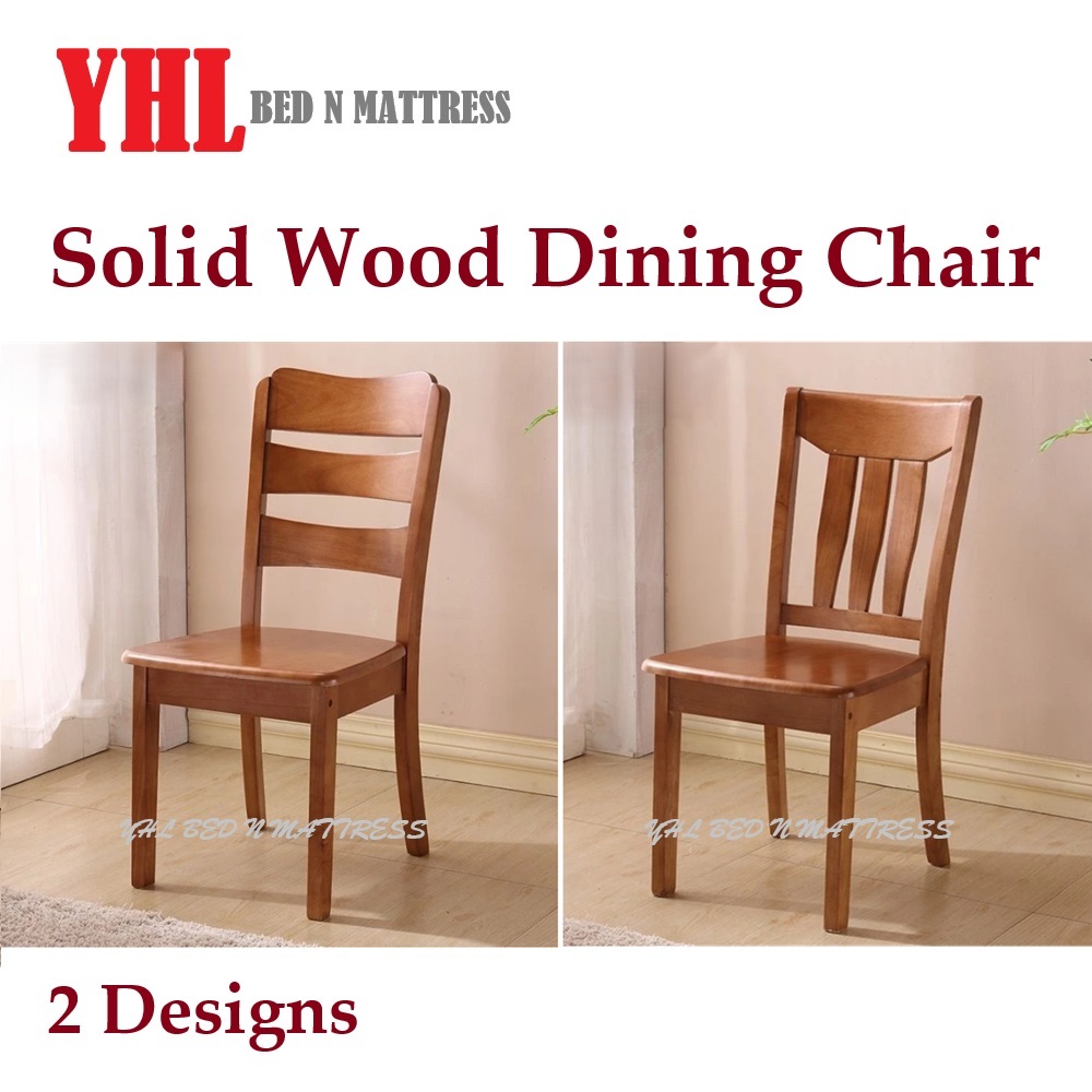 YHL Traditional Style Solid Wooden Dining Chair | Shopee Singapore