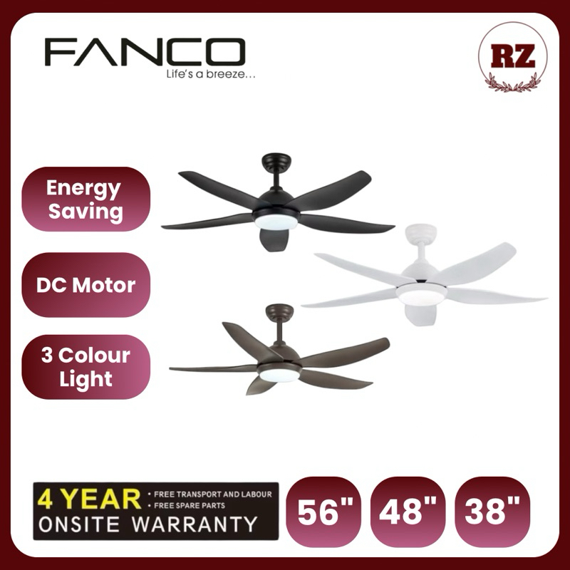 *Ready Stock* FANCO GALAXY-5 DC Motor Ceiling Fan with LED Light ...