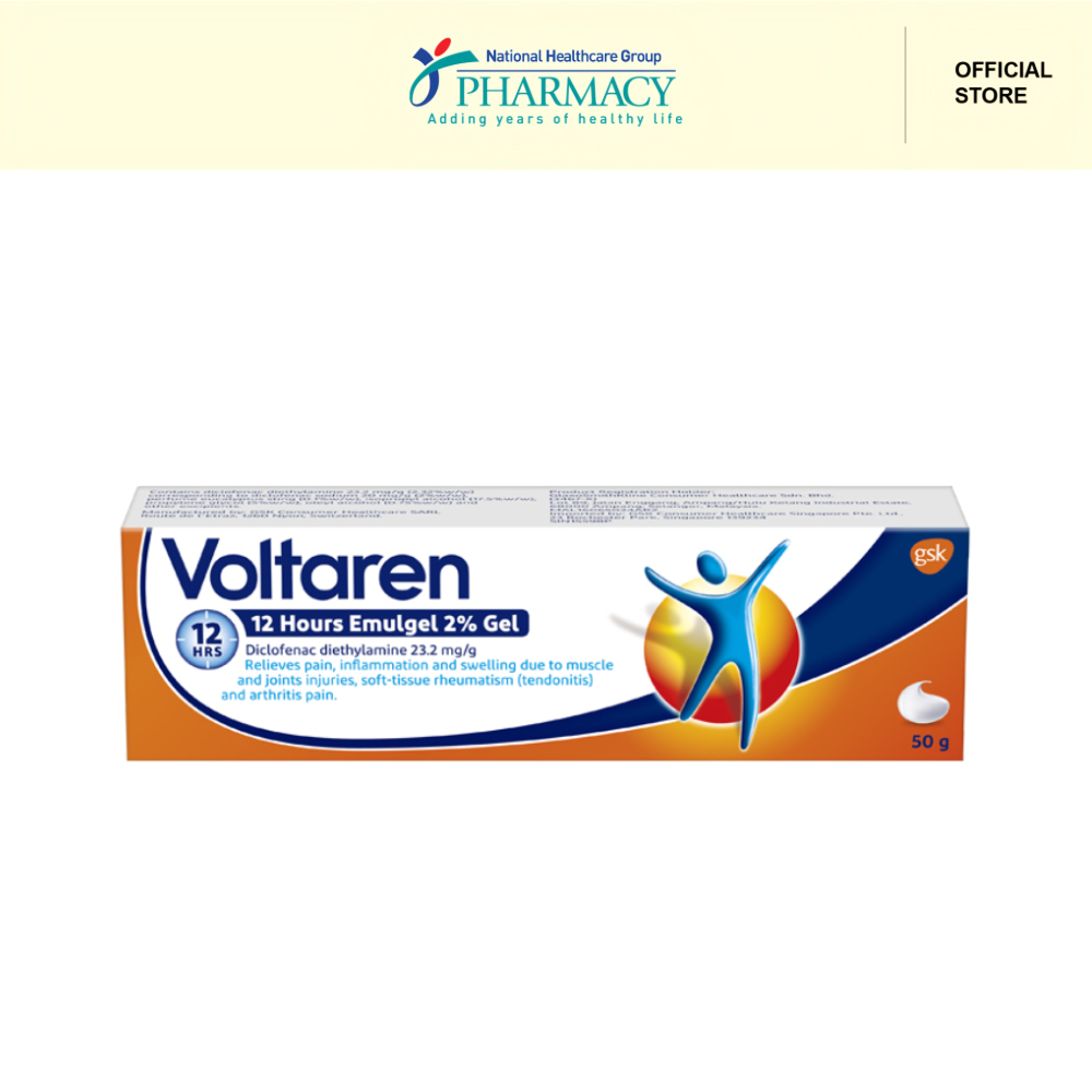 Voltaren 12 Hours Emugel 2% 50g | Shopee Singapore