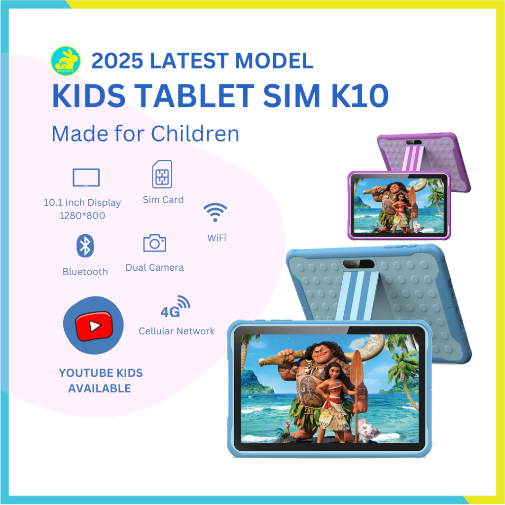 🔥SG INSTOCK🔥【KIDS TABLET SIM K10】Android Tablet Phone★Put Sim Card★10.1 ...