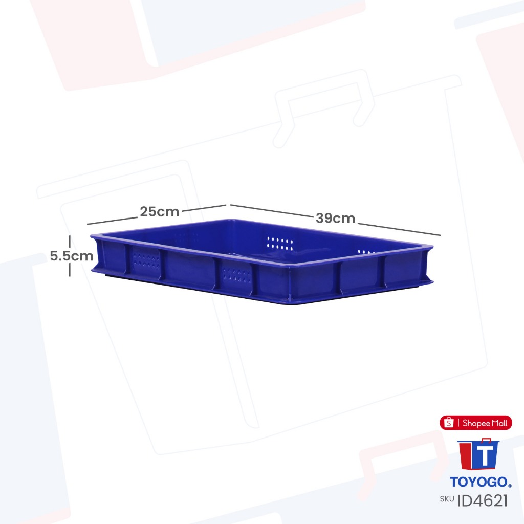 TOYOGO Industrial Plastic Tray/Container - Heavy Duty Storage Box for ...