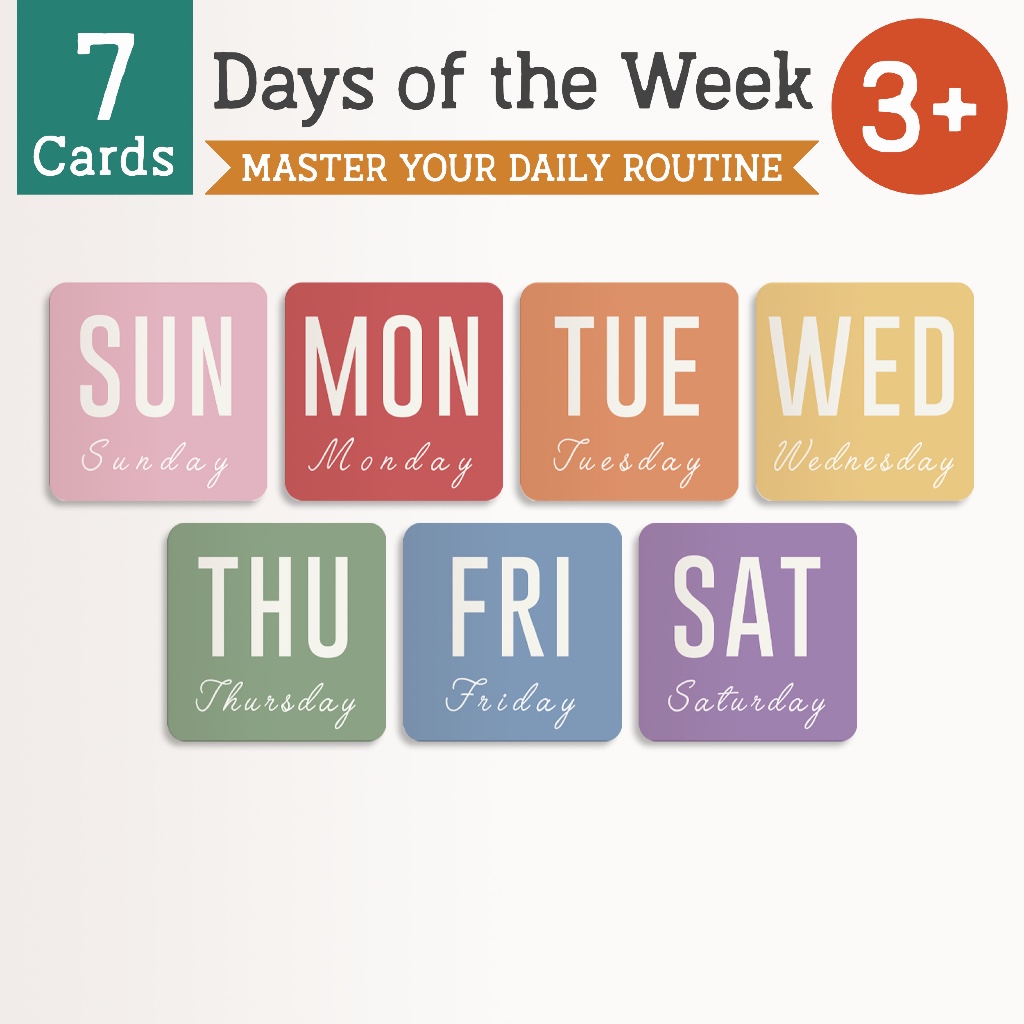 Bramble – Days of the Week Cards for Kids | Visual Routine Labels ...